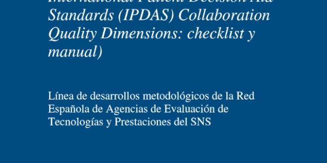 Se publica versión resumida del manual de referencia IPDAS